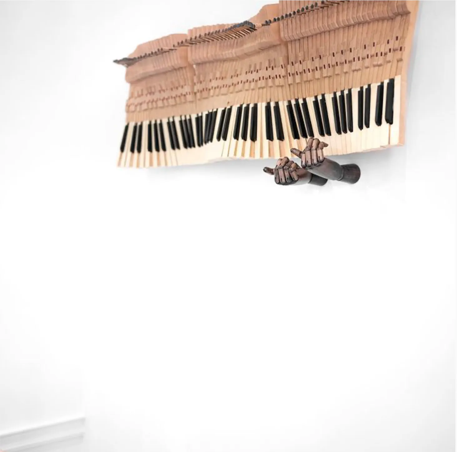 Piano wall decor made of piano keys $617.00 | Buy online with delivery