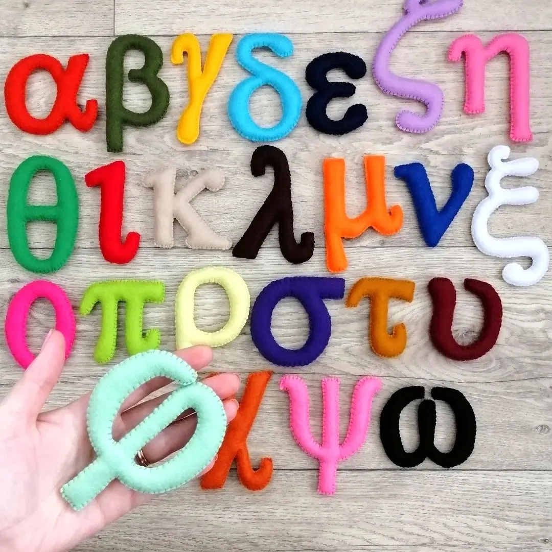 Greek ABC, Greek Letters, Soft Greek Alphabet font Custom, greek Letter ...