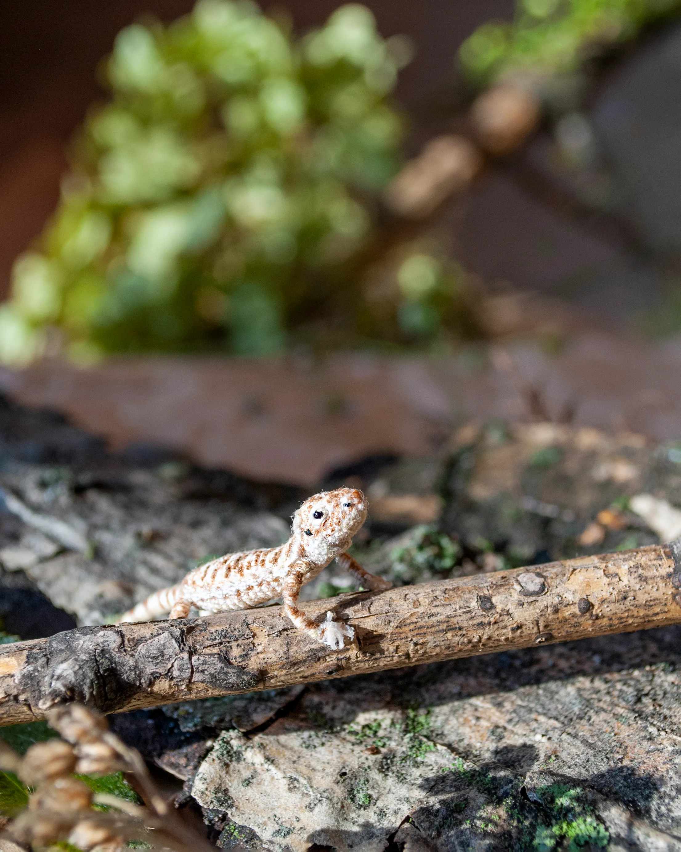 Bearded Dragon miniature, Tiny teeny handmade reptile lizard pet, Agama ...
