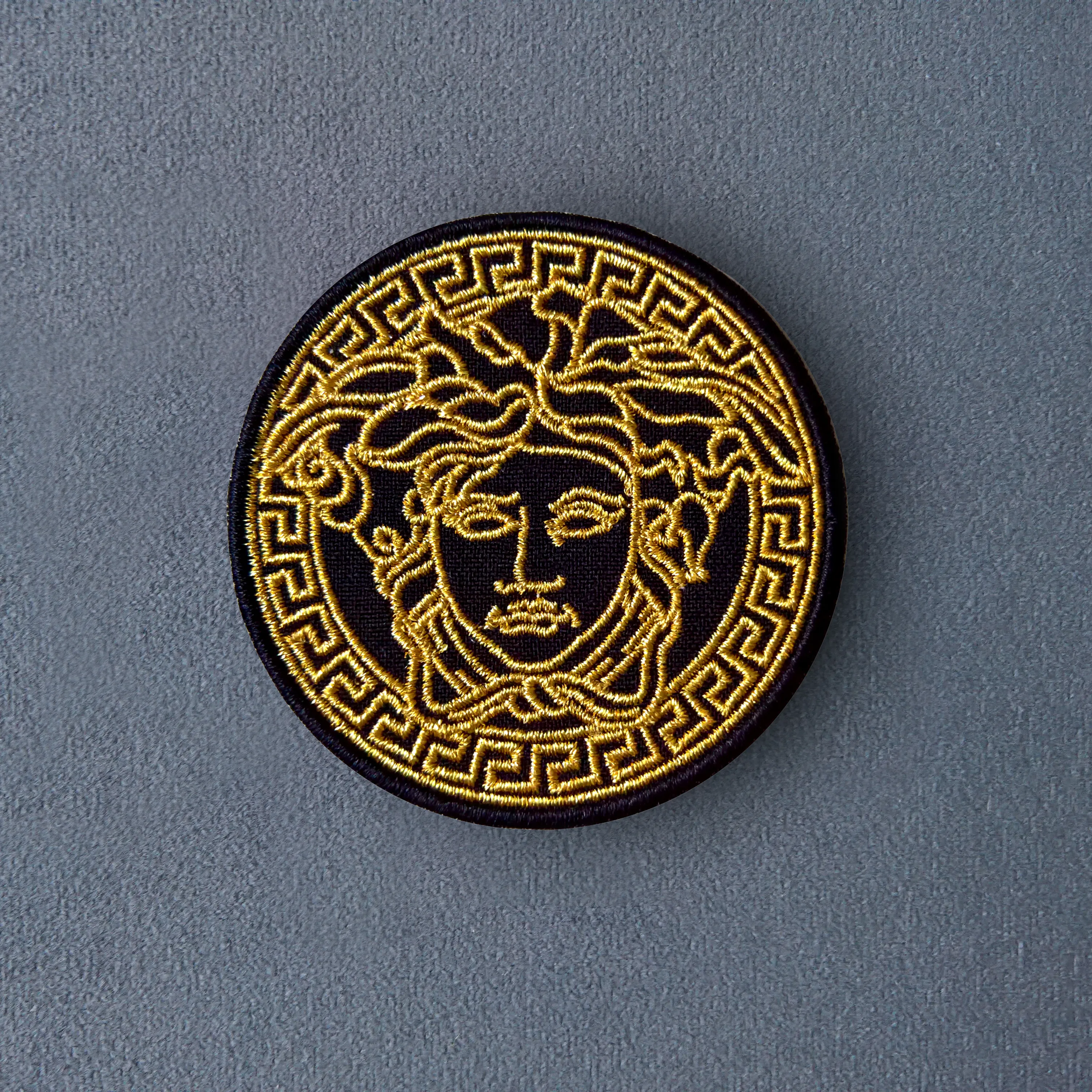 Medusa Patch Sew on Embroidered Patch with metallic threads Medusa head Gold $18.00 | Buy online ...