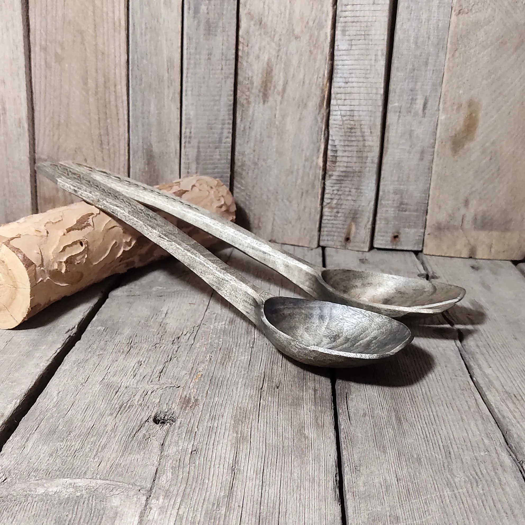 Handmade wooden spoons set Server salad spoons Wooden serving salad set ...