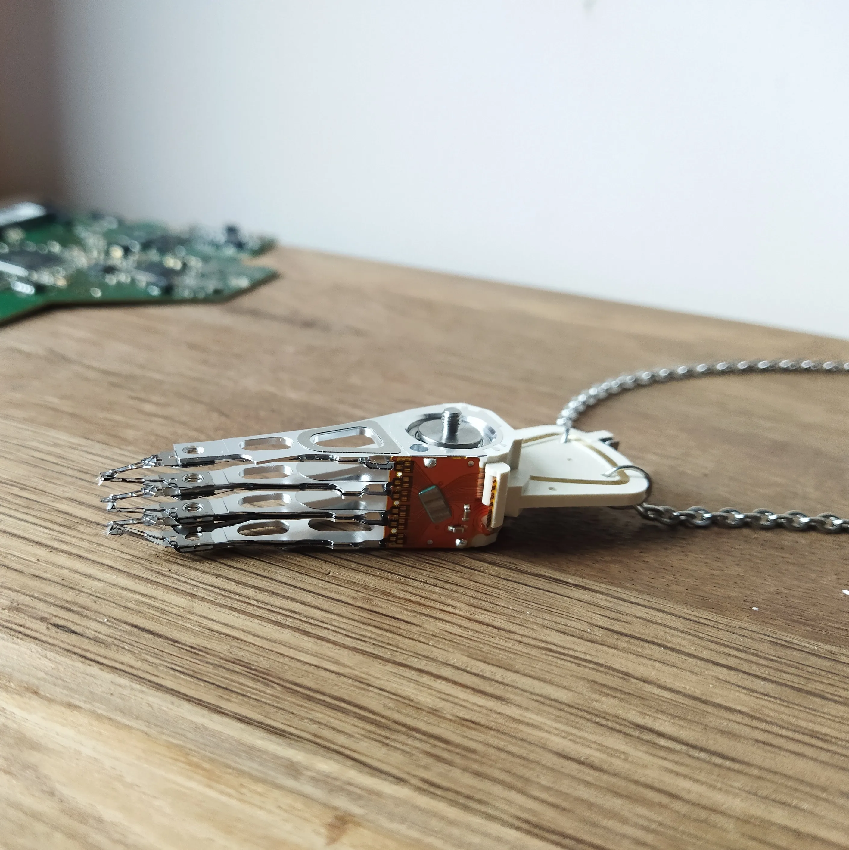 Cyberpunk necklace for him Actuator necklace recycled Cybercore pendant ...