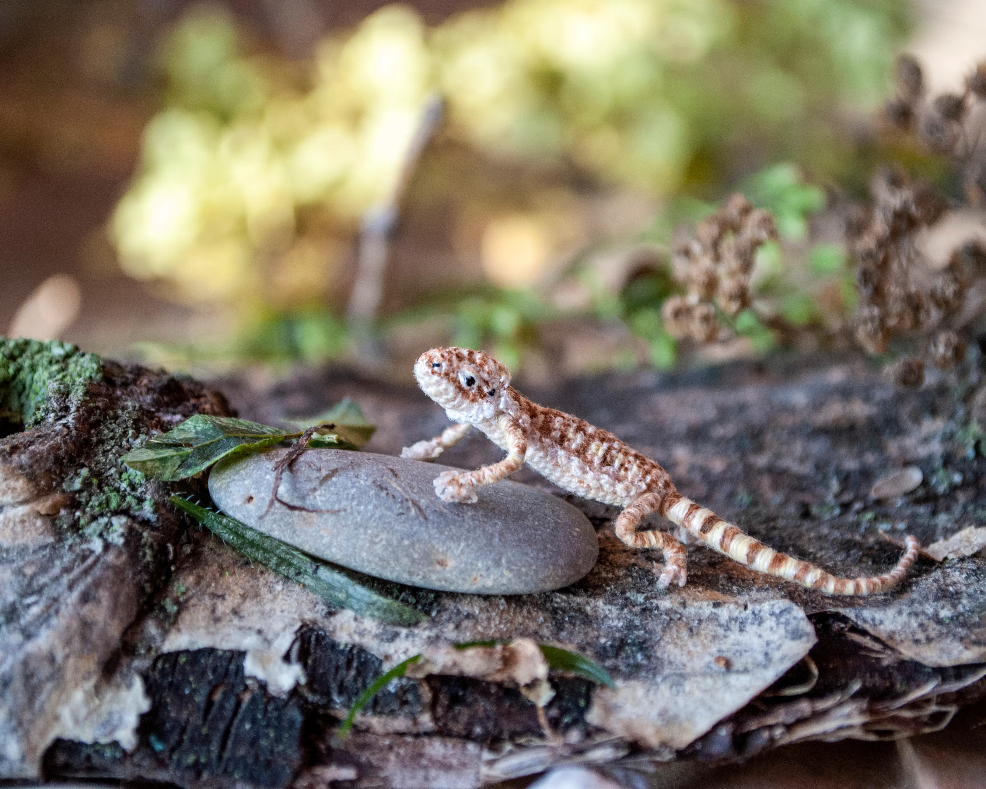 Bearded Dragon miniature, Tiny teeny handmade reptile lizard pet, Agama ...