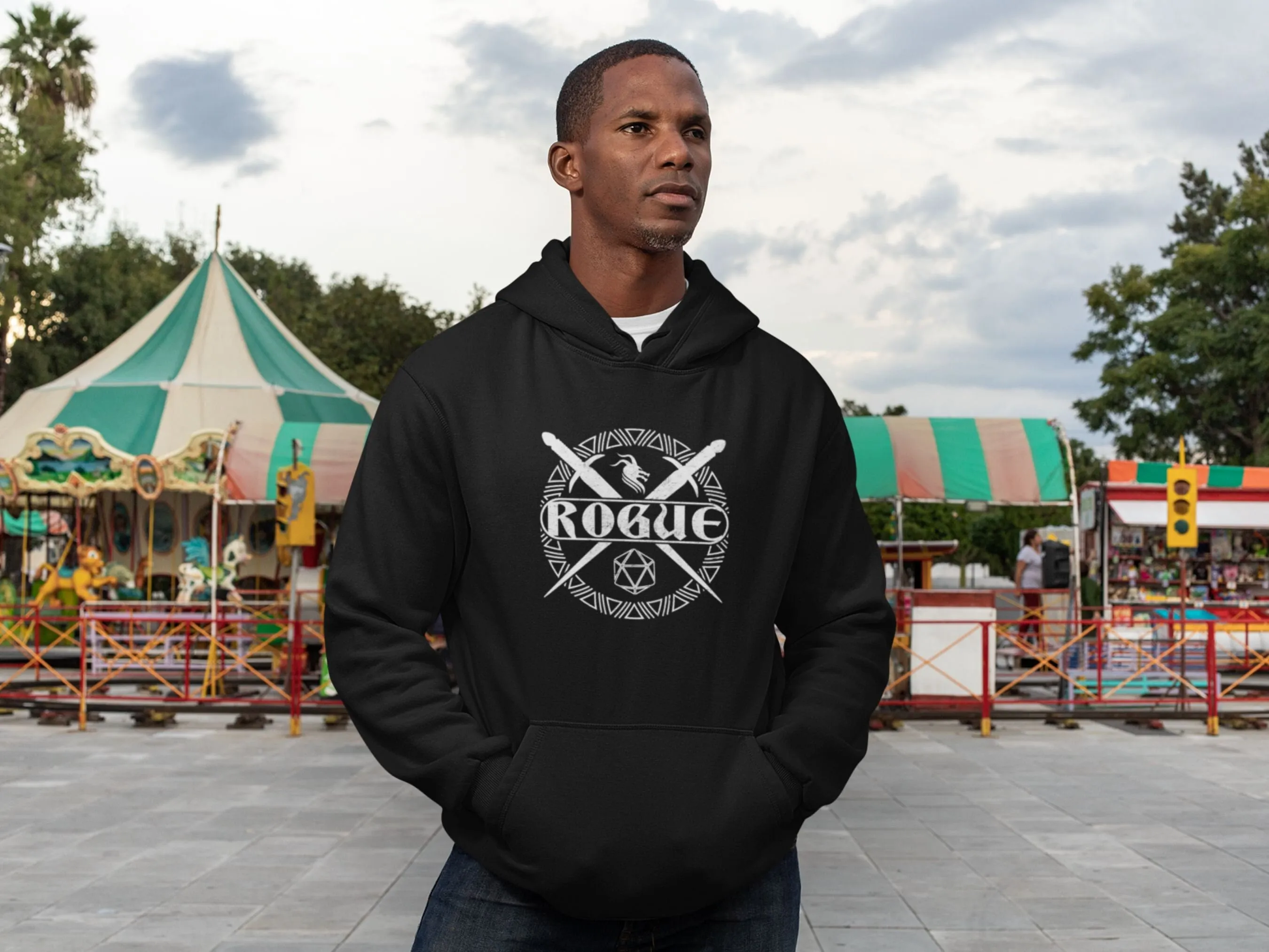 Rogue Roleplaying Hoodie | DnD Inspired Sweatshirt, War Gaming Shirt ...