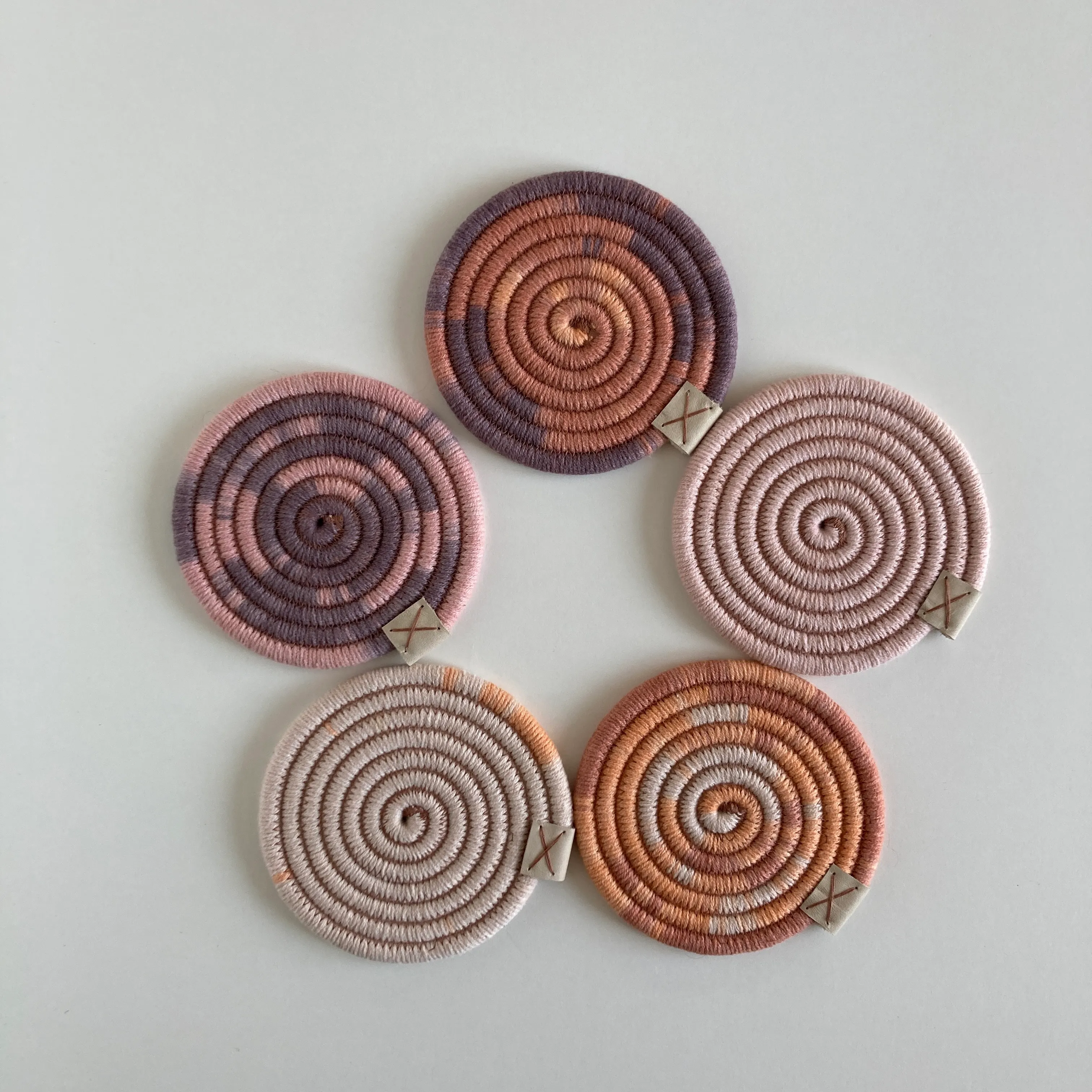 Colorful coaster Rope coaster Set of 5 coasters $35.00 | Buy online ...