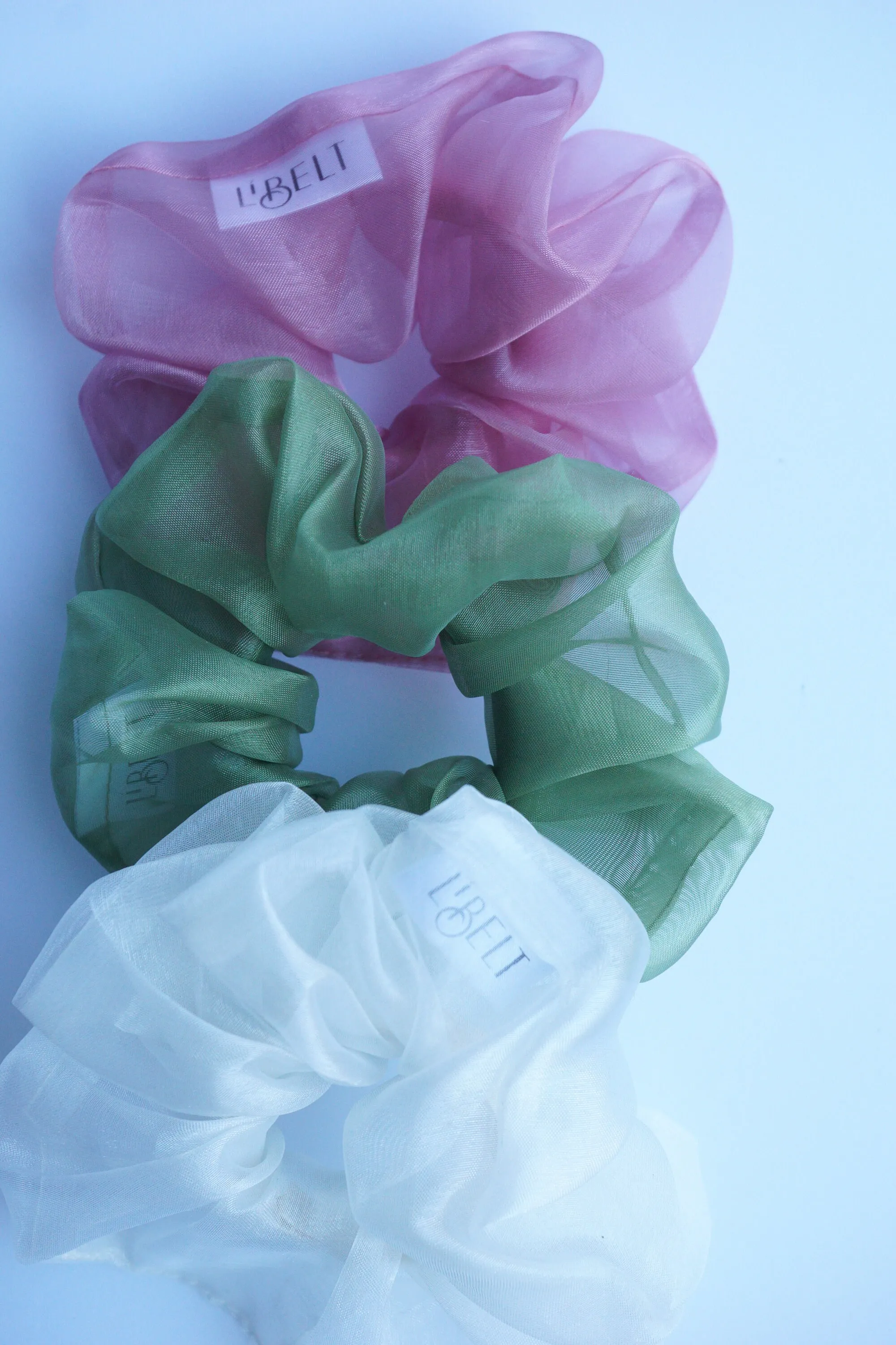 Scrunchies set, Big bridesmaid scrunchie, Hair tie bracelet, Silk ...