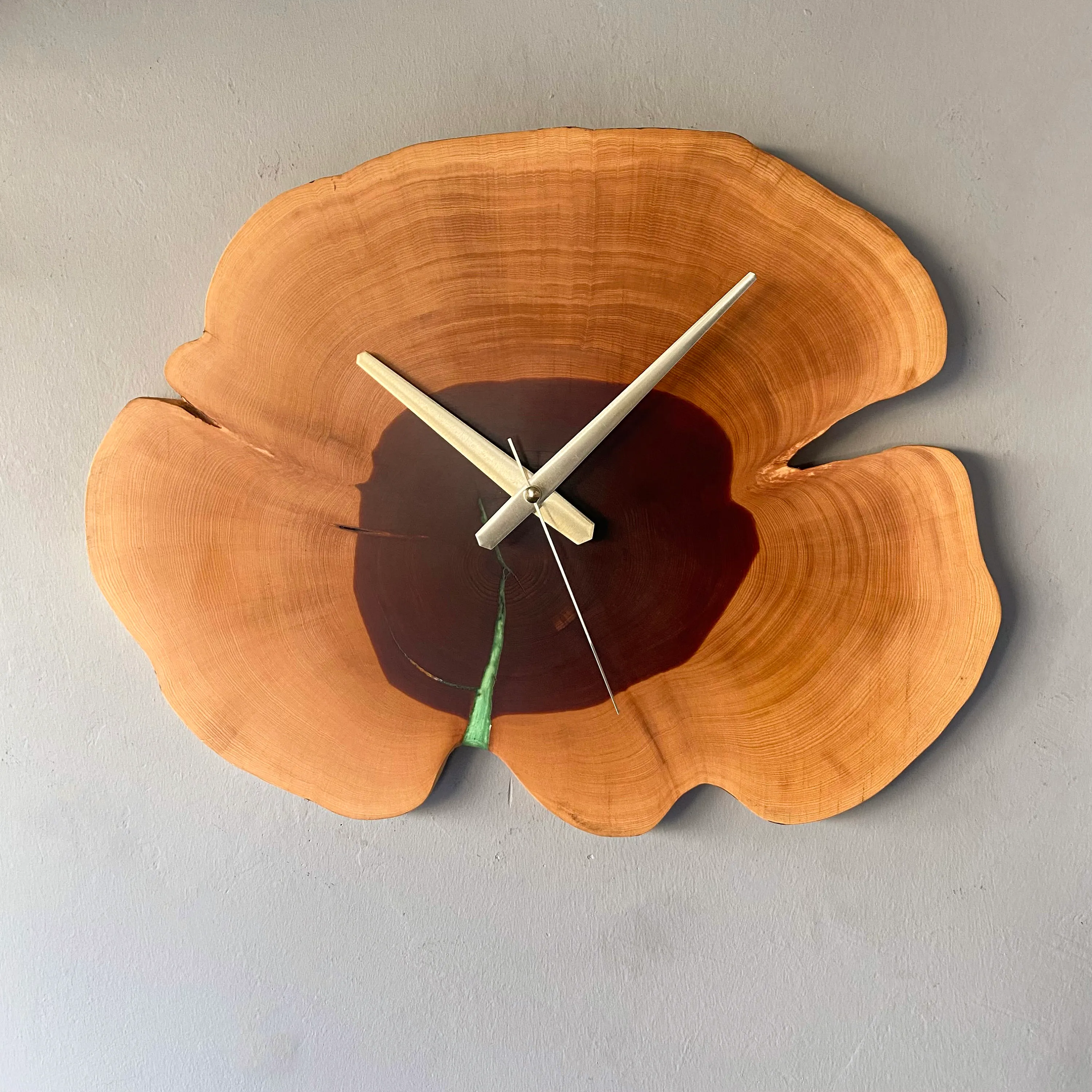 Juniper Wood Wall Clock 17", Clocks for Wall, Custom Clock, Farmhouse ...
