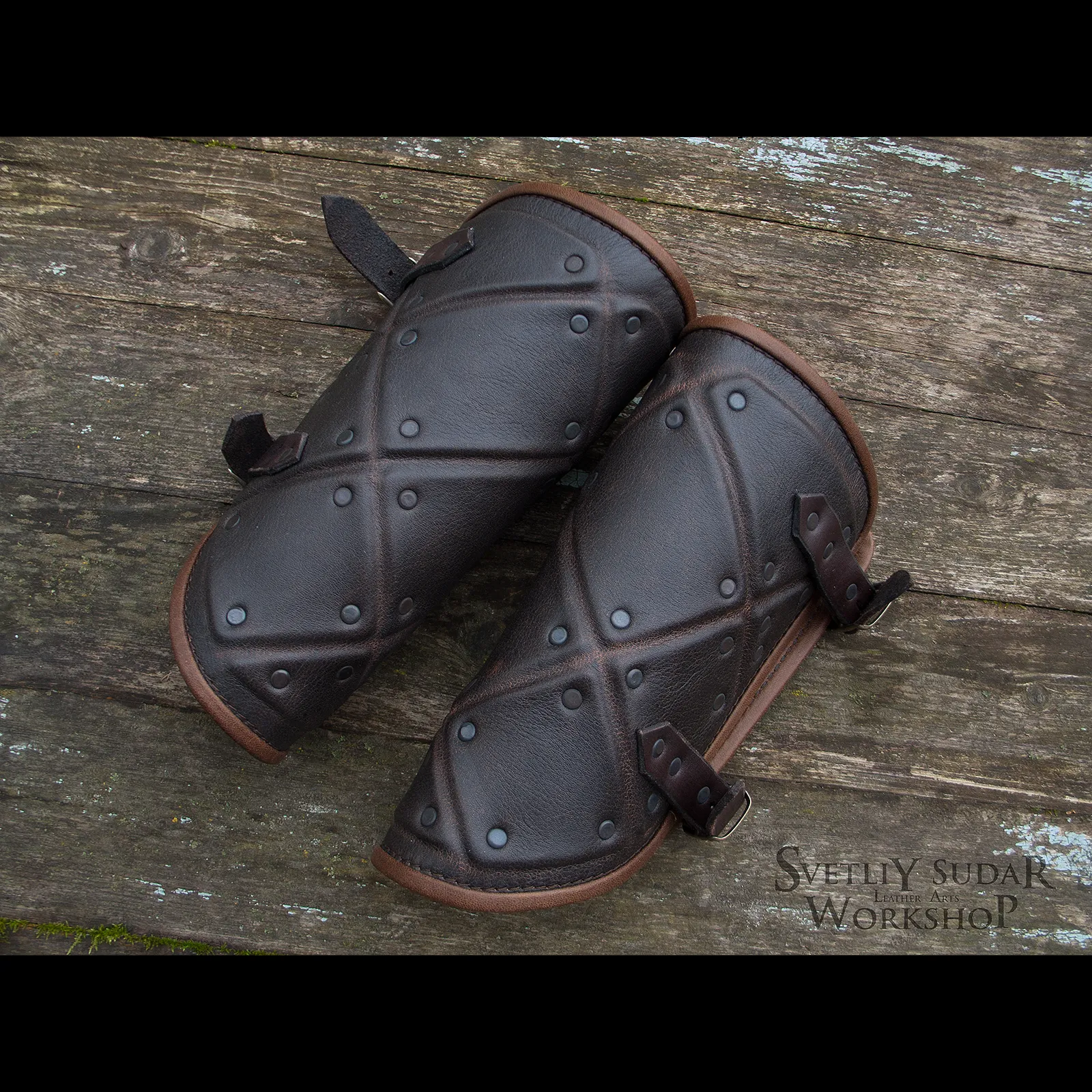 READY TO SHIP - Jon Snow leather bracers pair (replica) / Stark Armor ...