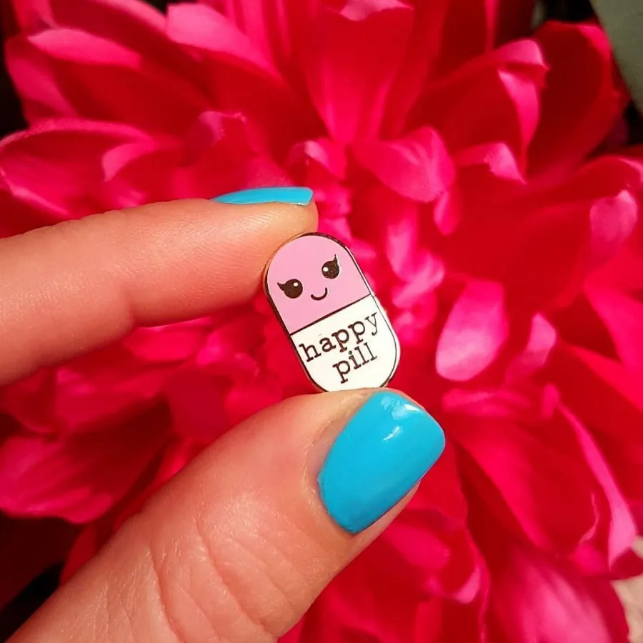 Pharmacy pin happy pill enamel pin is a great med student gift. Also ...
