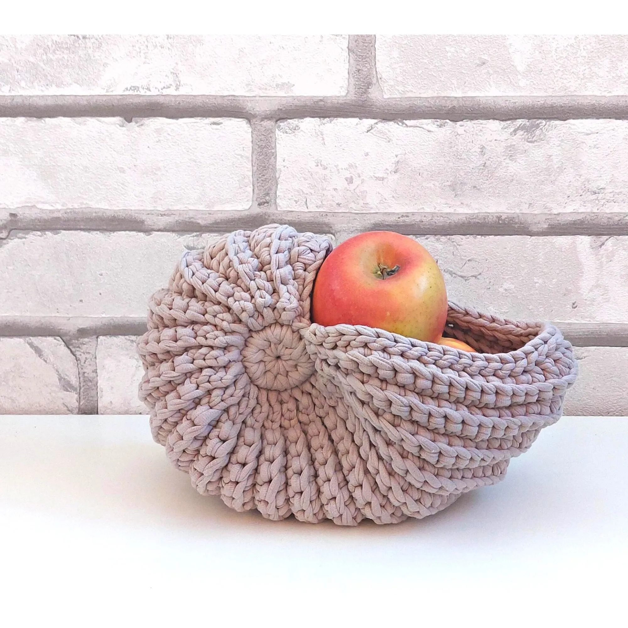 Table basket seashell Flower's planters Cottagecore style gift Home ...