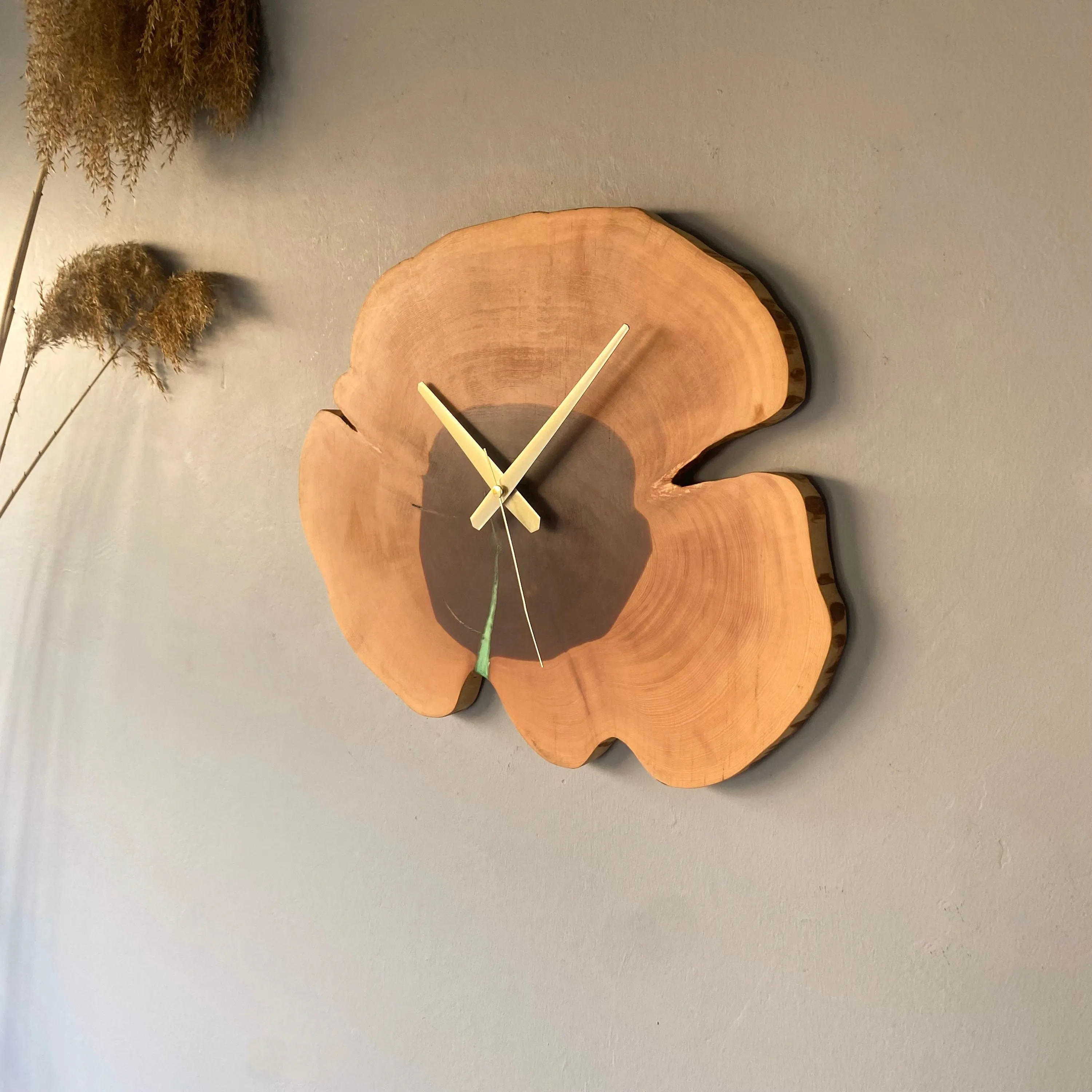 Juniper Wood Wall Clock 17", Clocks for Wall, Custom Clock, Farmhouse ...