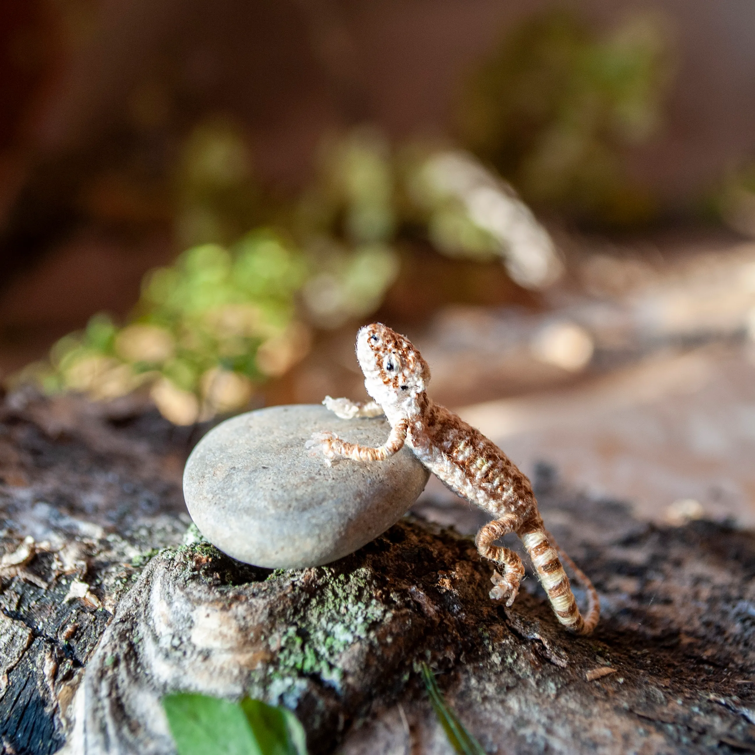 Bearded Dragon miniature, Tiny teeny handmade reptile lizard pet, Agama ...