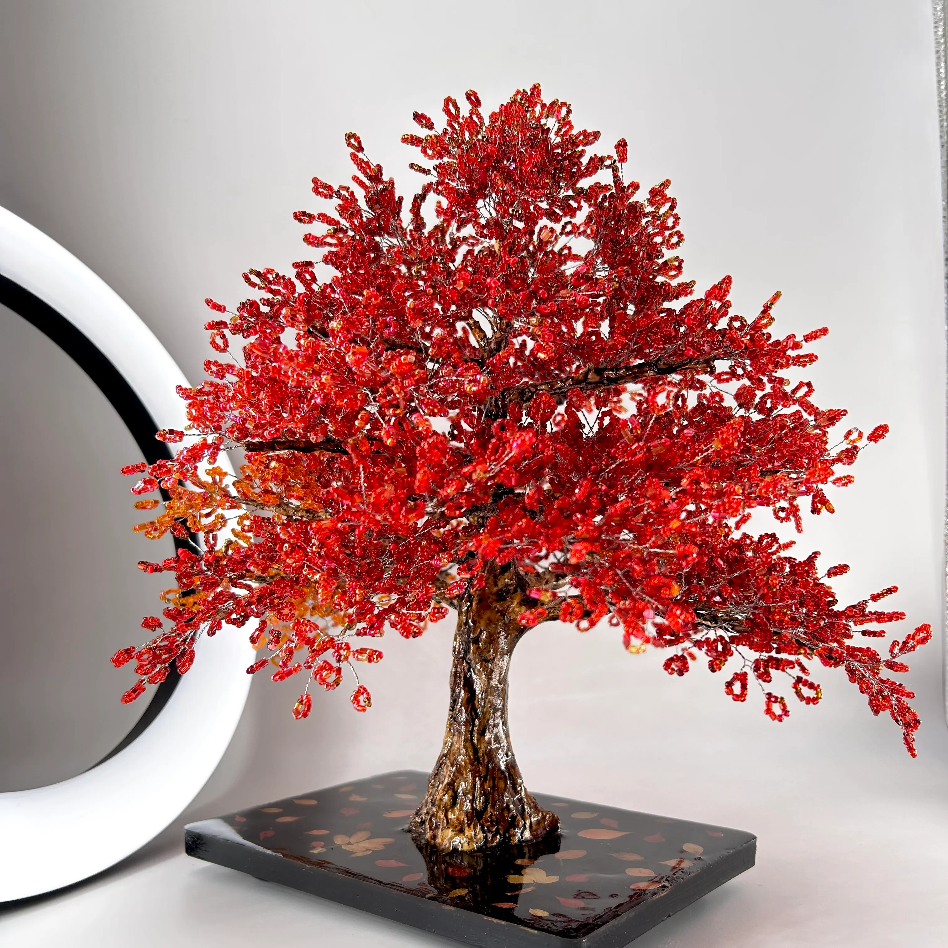 Handmade beaded maple tree | tree ornament | exclusive realistic ...