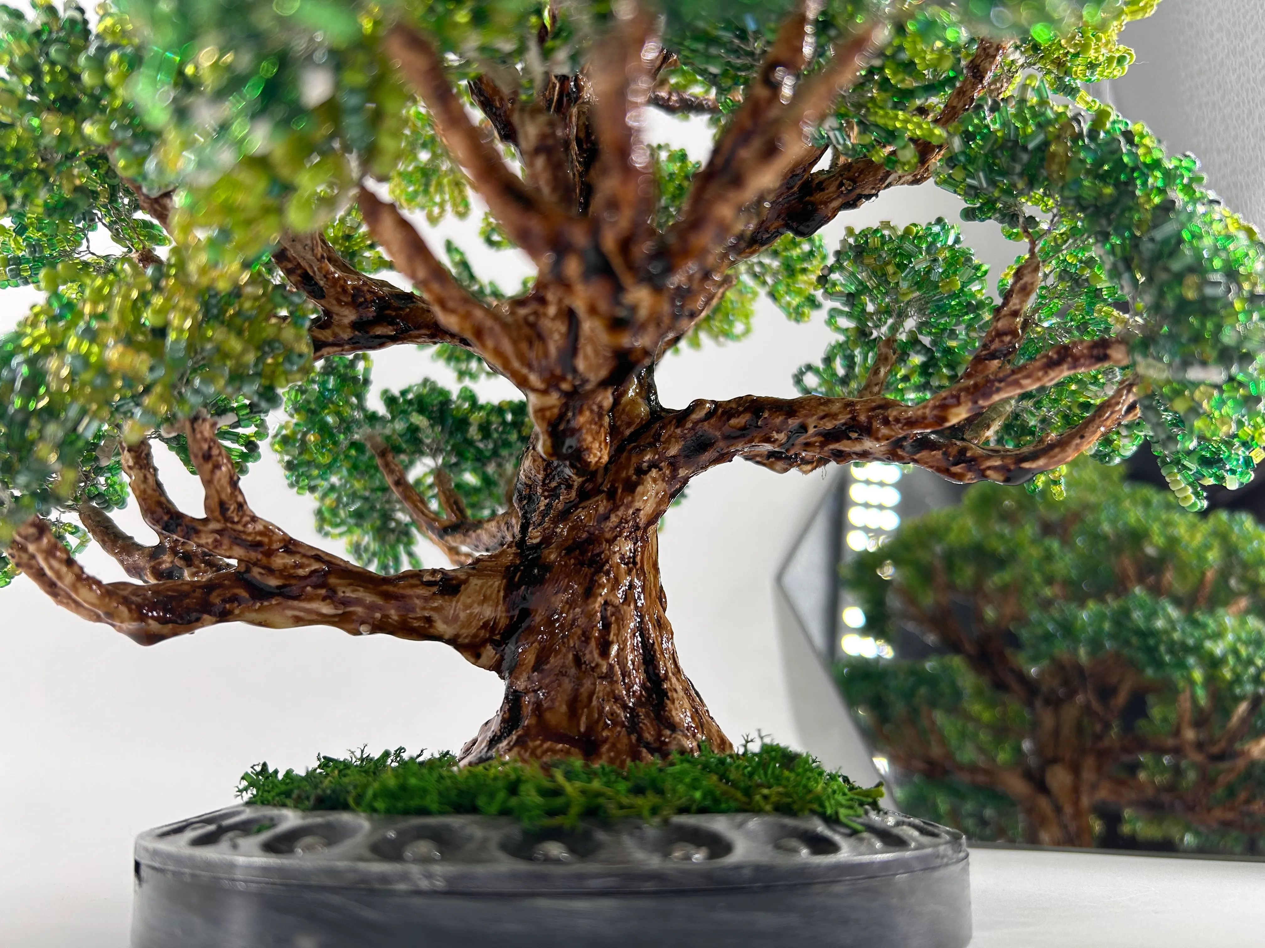 Beaded lamp tree with replaceable batteries $299.00 | Buy online with ...