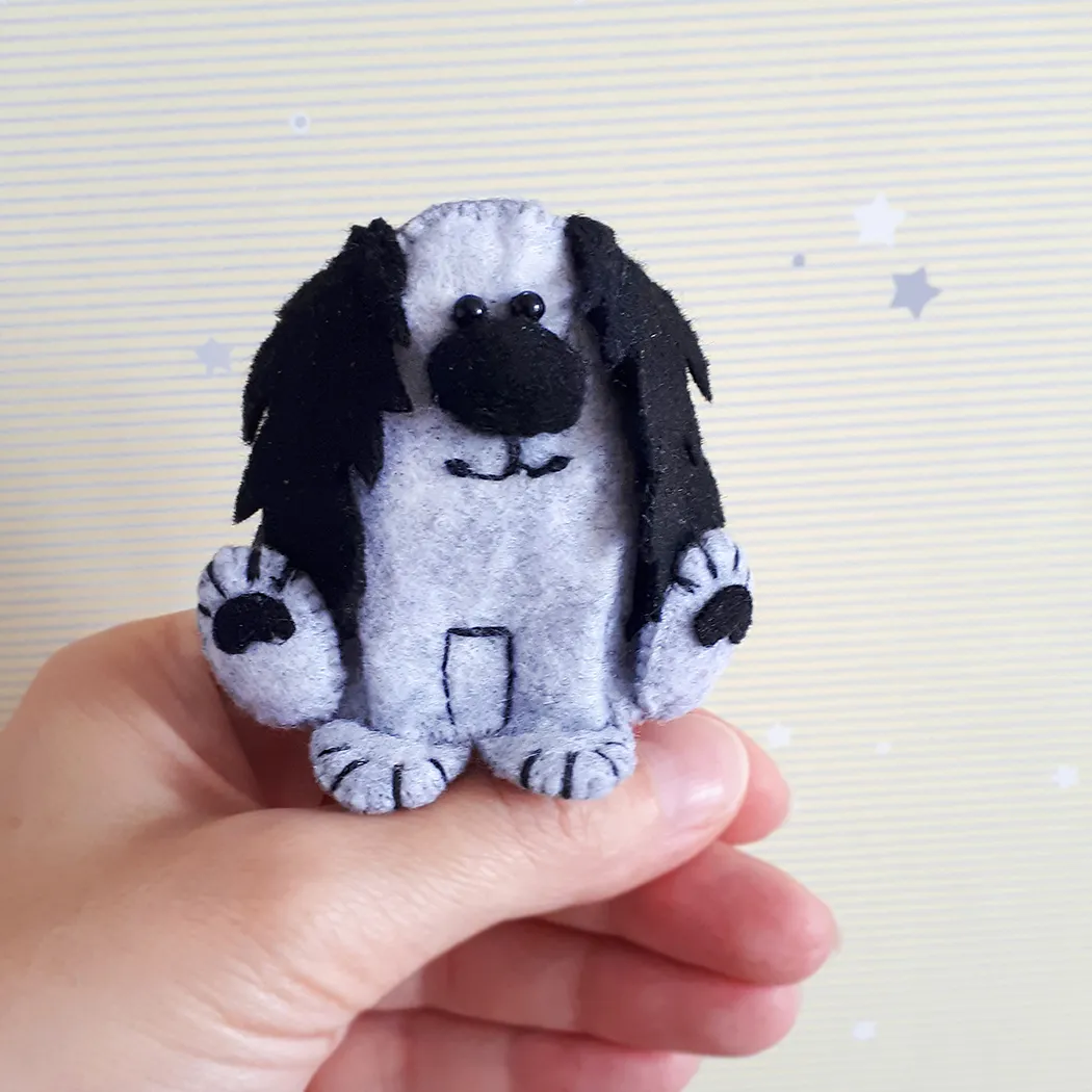 Felt Dog pattern, stuffed animal toys felt or plush, small stuffed pets ...