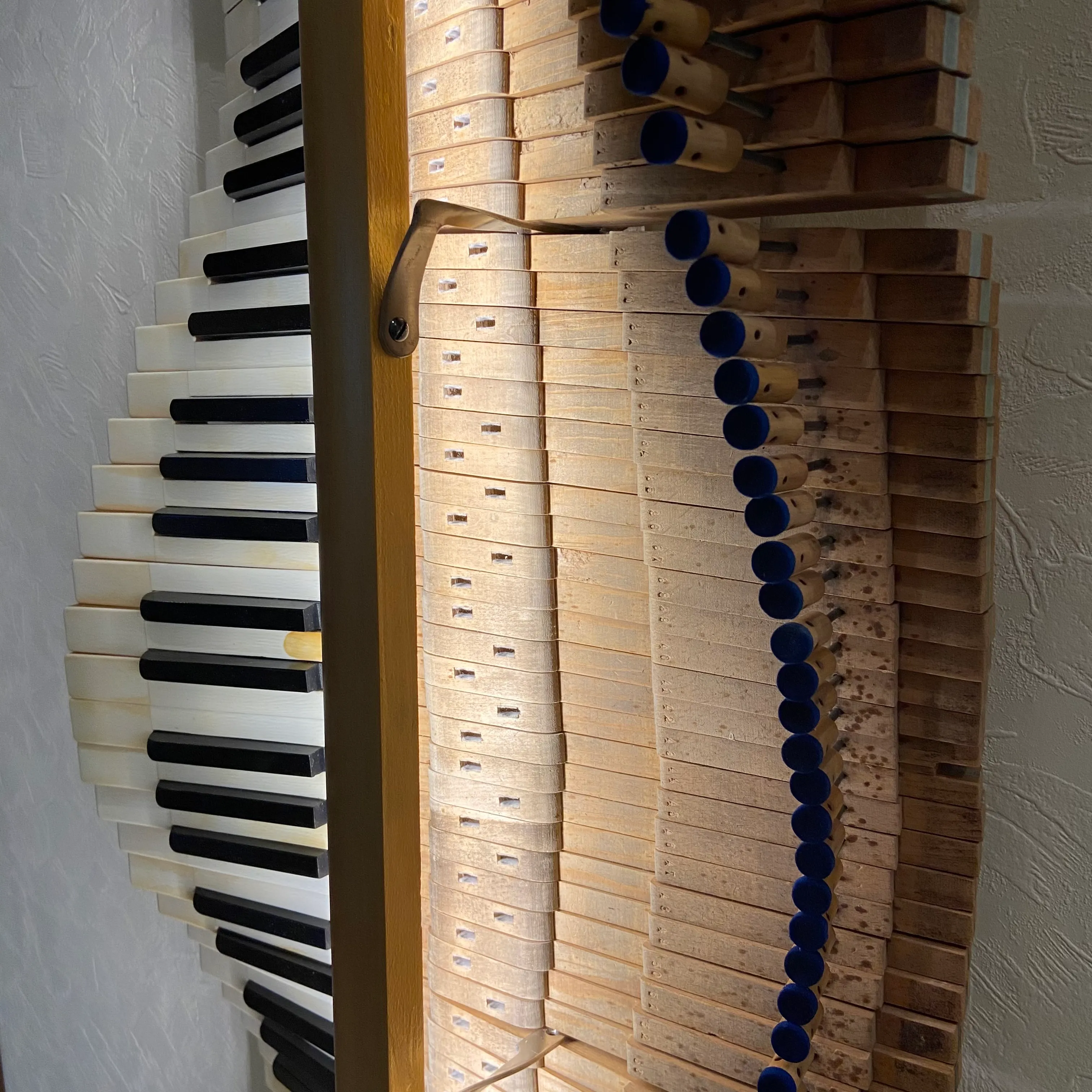 Ivory Piano Keys Wall Decor Musical Wave made from an antique 19th ...