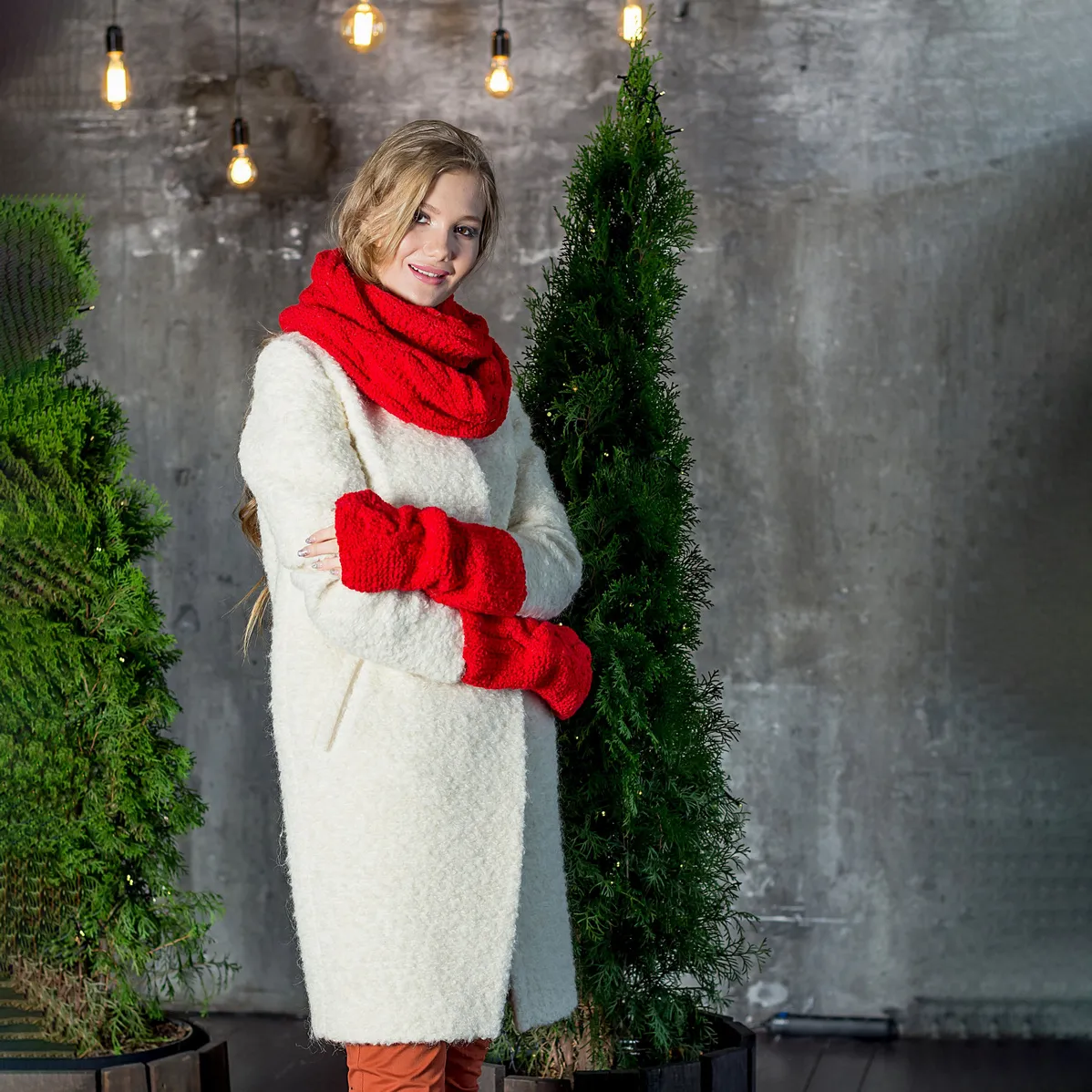 Hand knitted Snood Scarf and Mitts Set. Handmade. $145.00 | Buy online ...