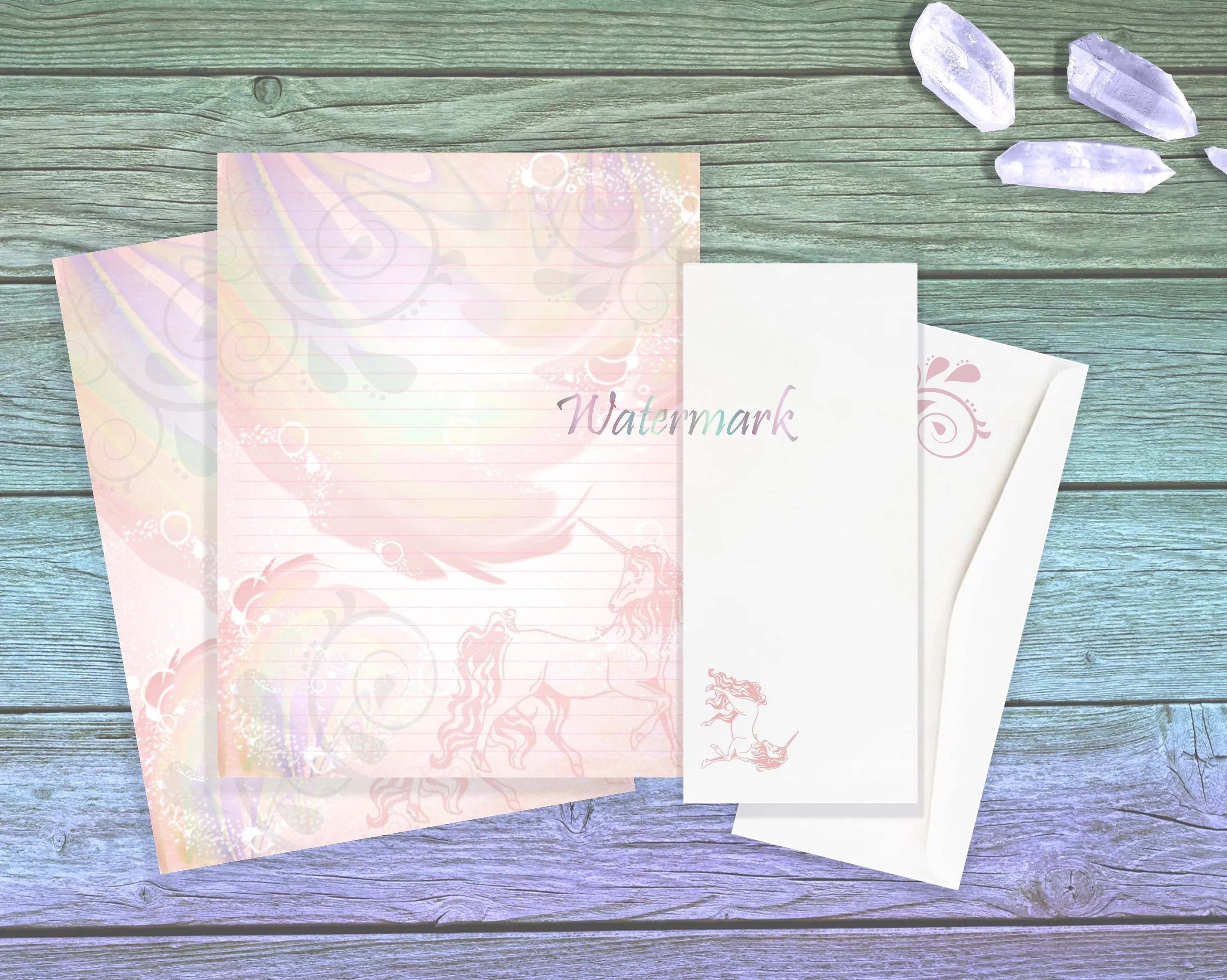 Pink Unicorn Stationery Set | Unicorn Writing Paper | Unicorn Pages ...