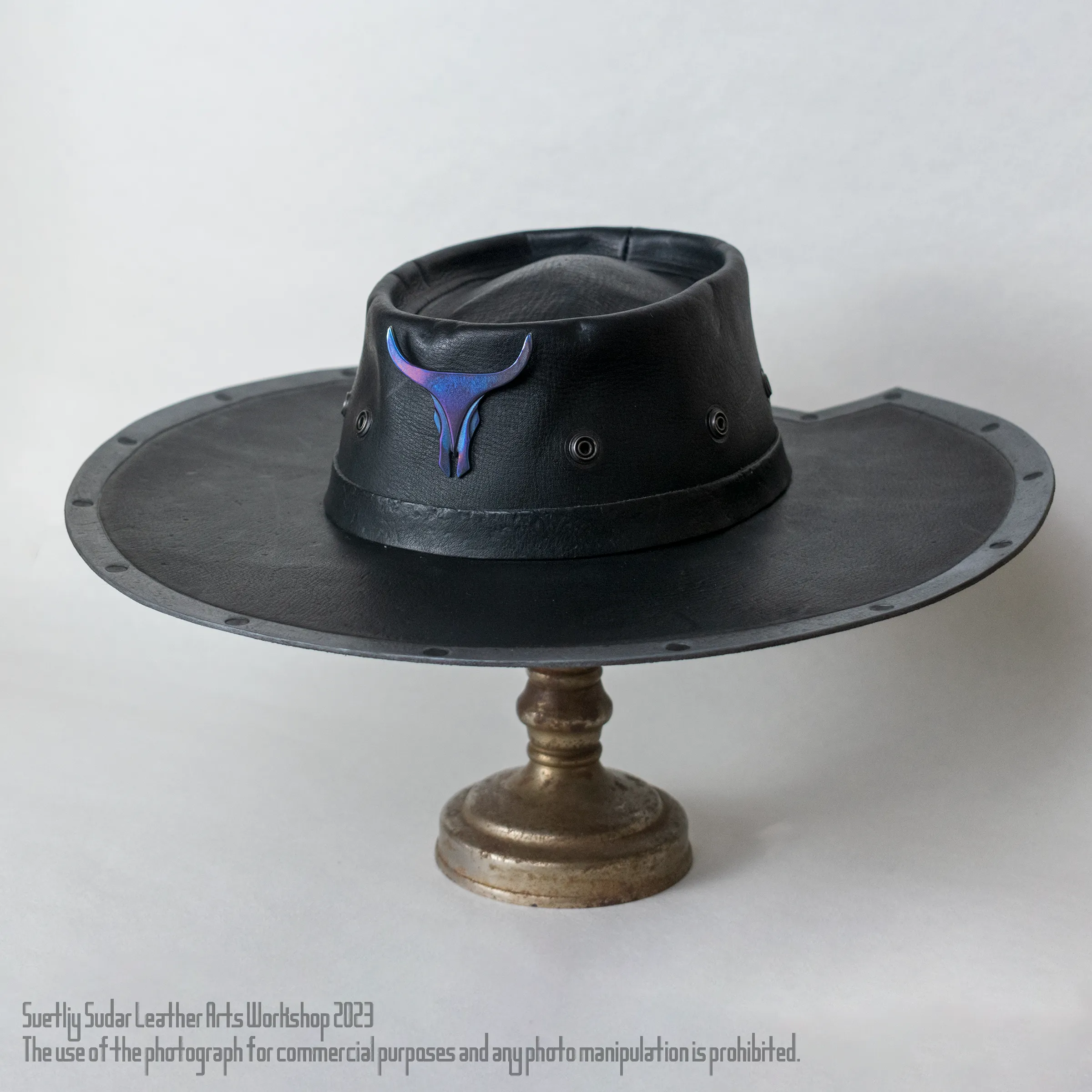 Handmade custom leather hat from Destiny 2 (TM-Earp Cloaked Stetson ...