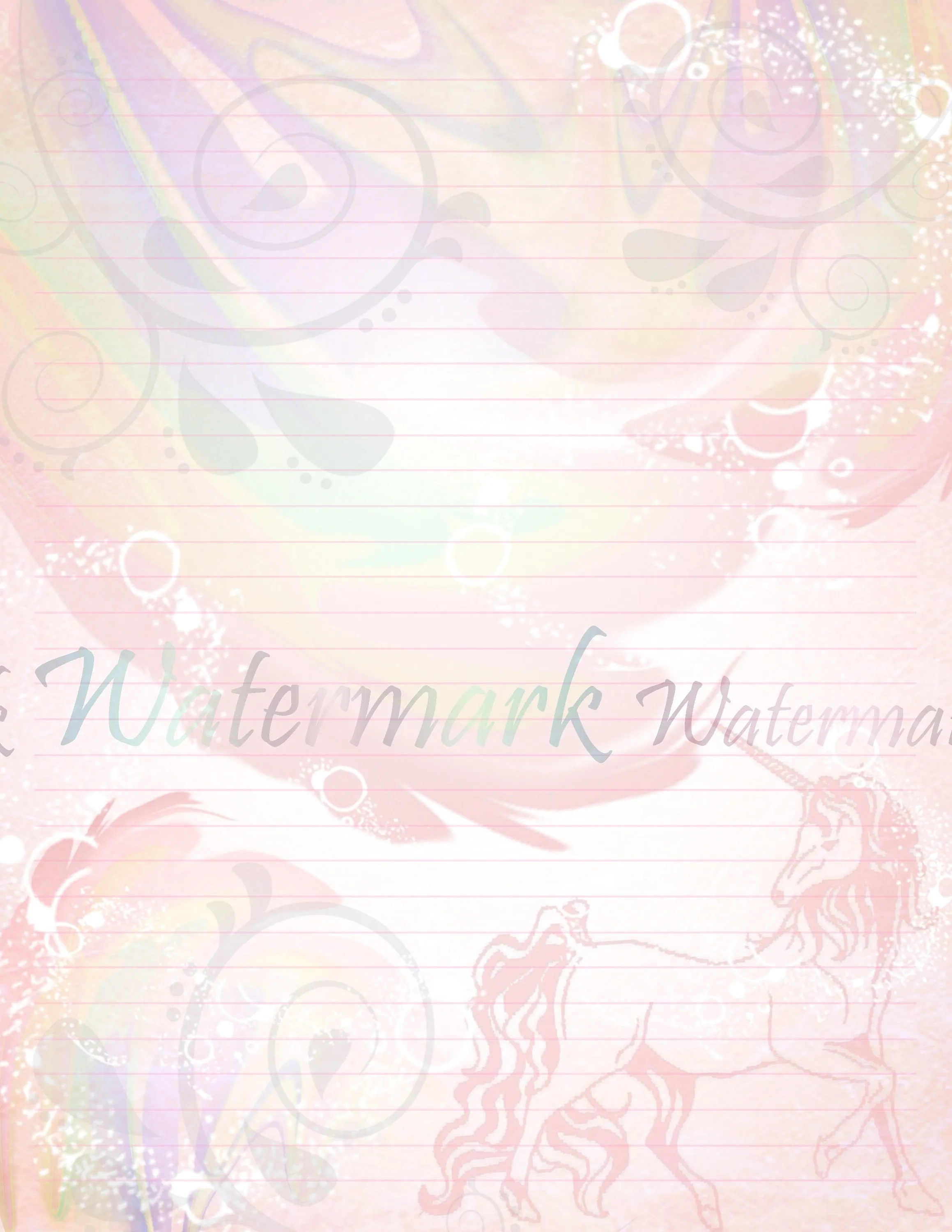 Pink Unicorn Stationery Set | Unicorn Writing Paper | Unicorn Pages ...