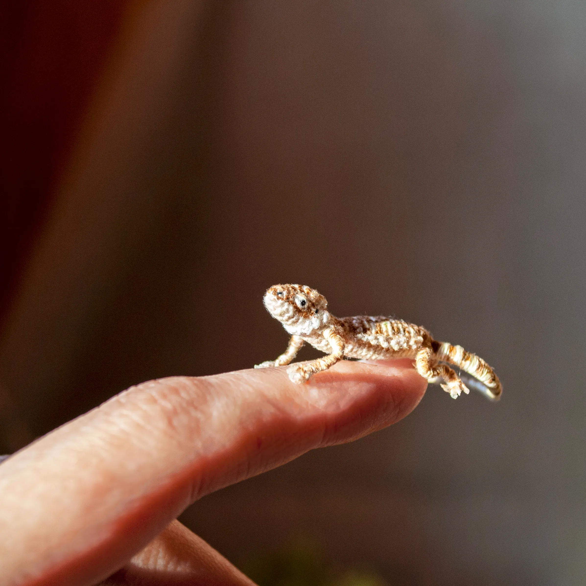 Bearded Dragon miniature, Tiny teeny handmade reptile lizard pet, Agama ...