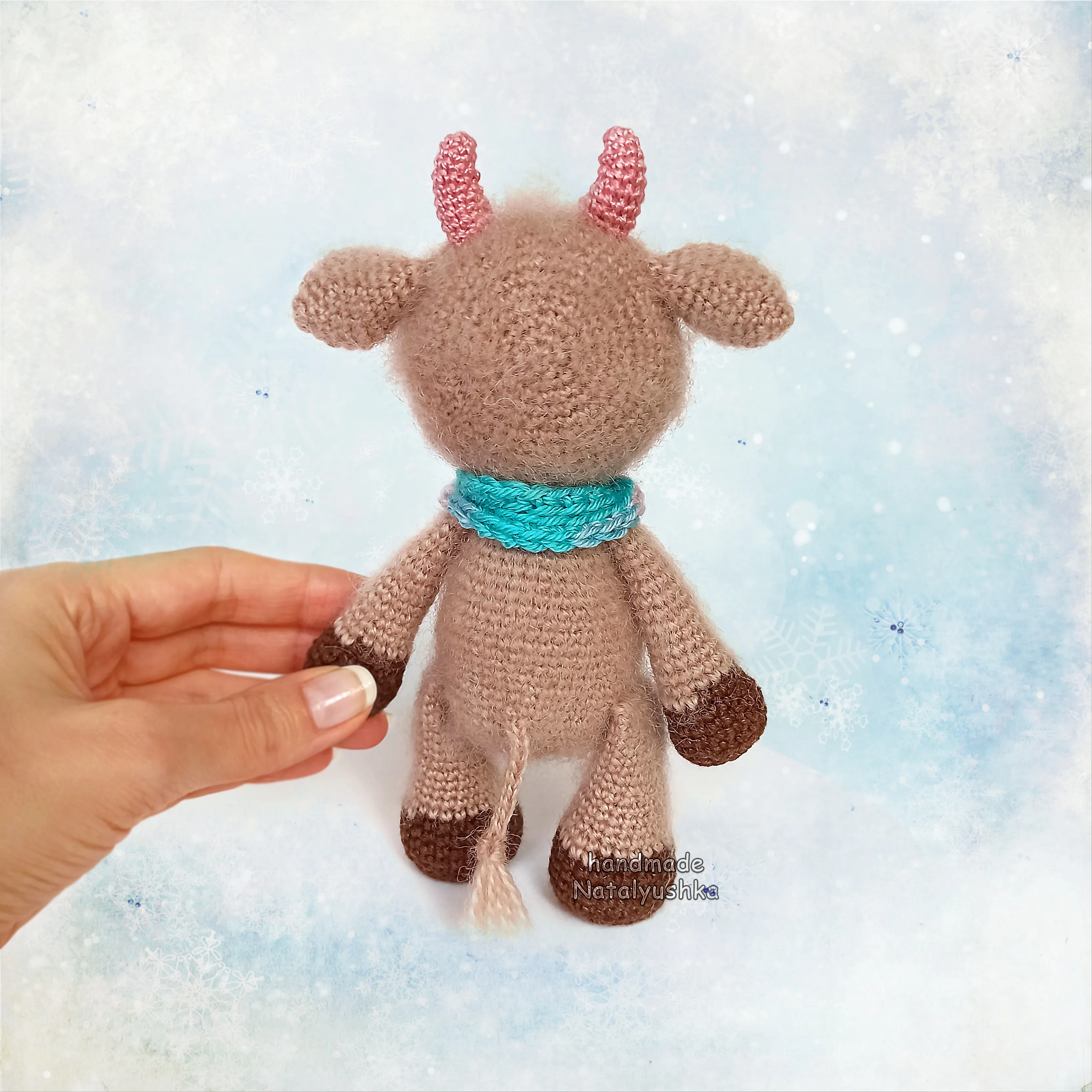 Soft toy Young Bull, Crochet Wool Bull, Buffalo toy, Baby gift Farm ...