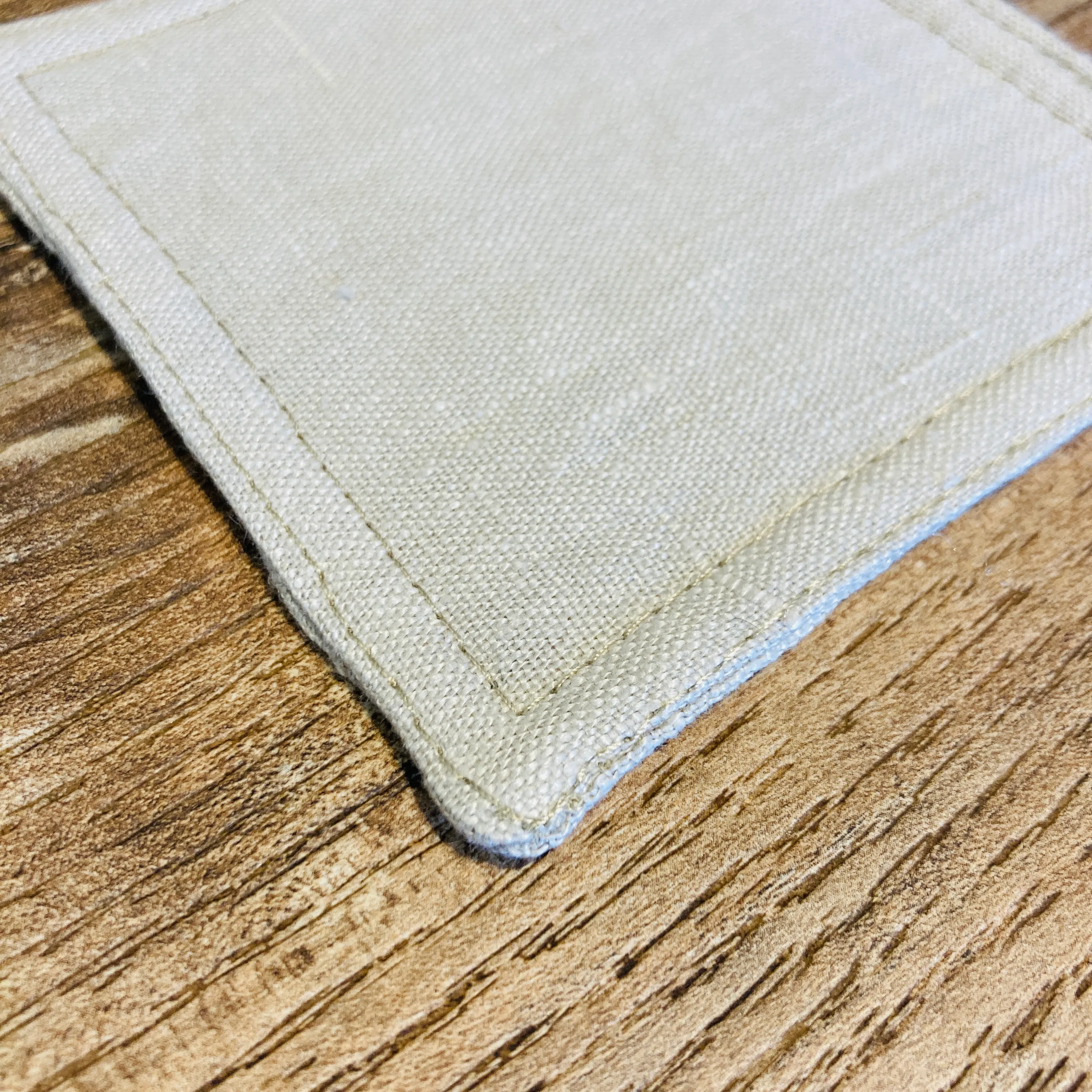 Set of 5 linen coasters $35.00 | Buy online with delivery