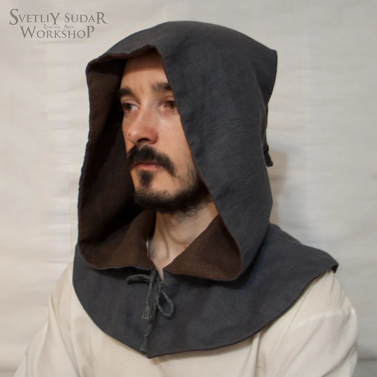 READY TO SHIP - Double-sided Linen Hood inspired Witcher / larp cape ...