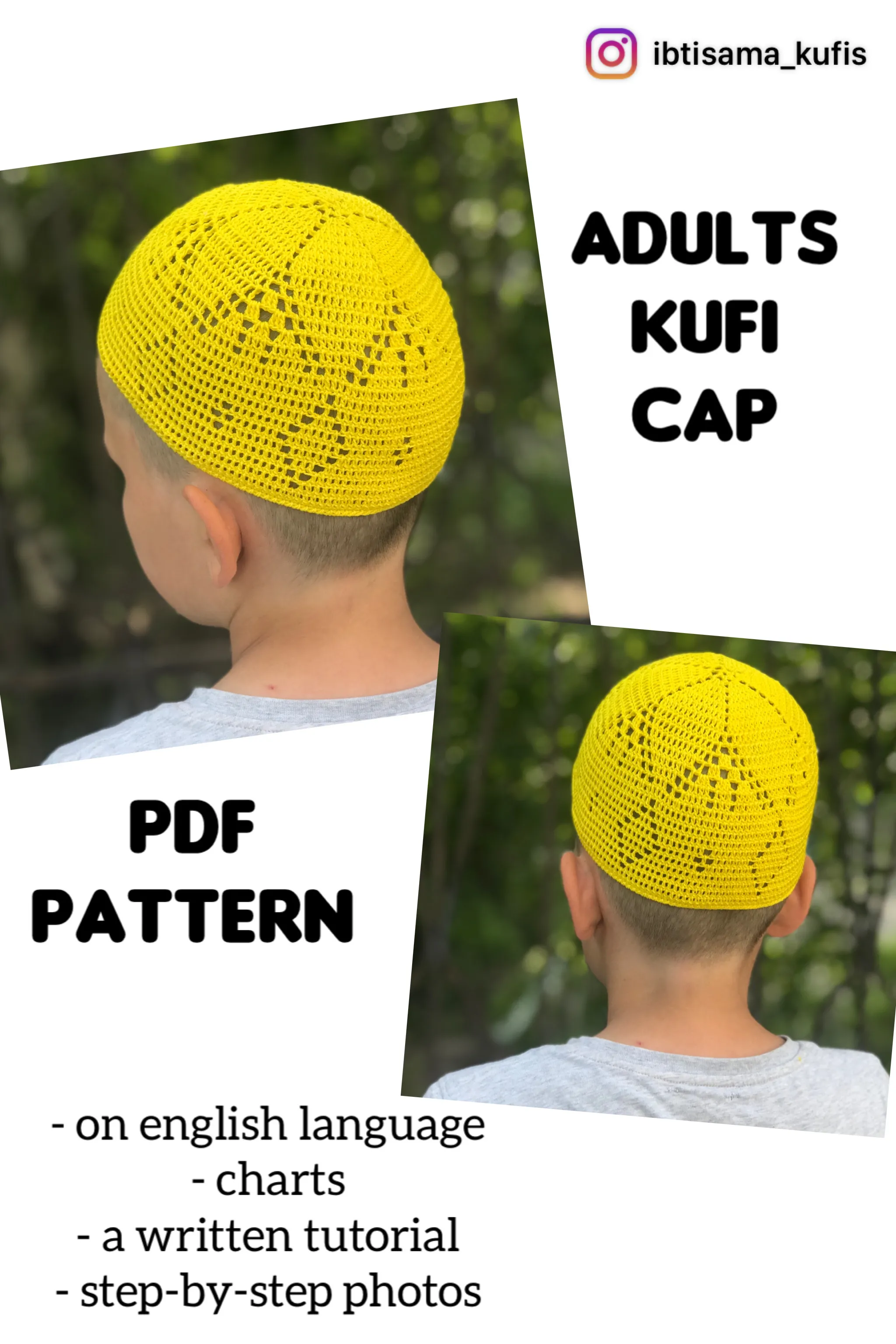 Topi cap PDF crochet pattern $4.40 | Buy online with delivery