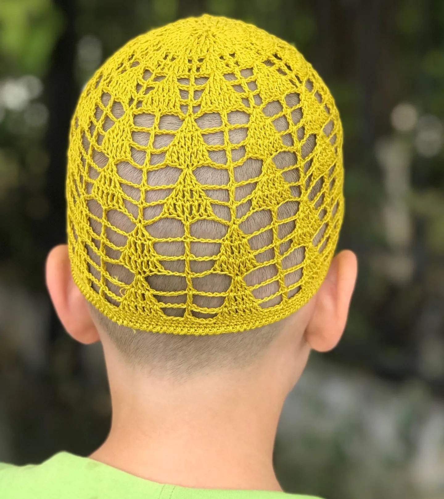 Mesh filet crochet skull cap kufi unisex - pdf pattern $4.40 | Buy ...
