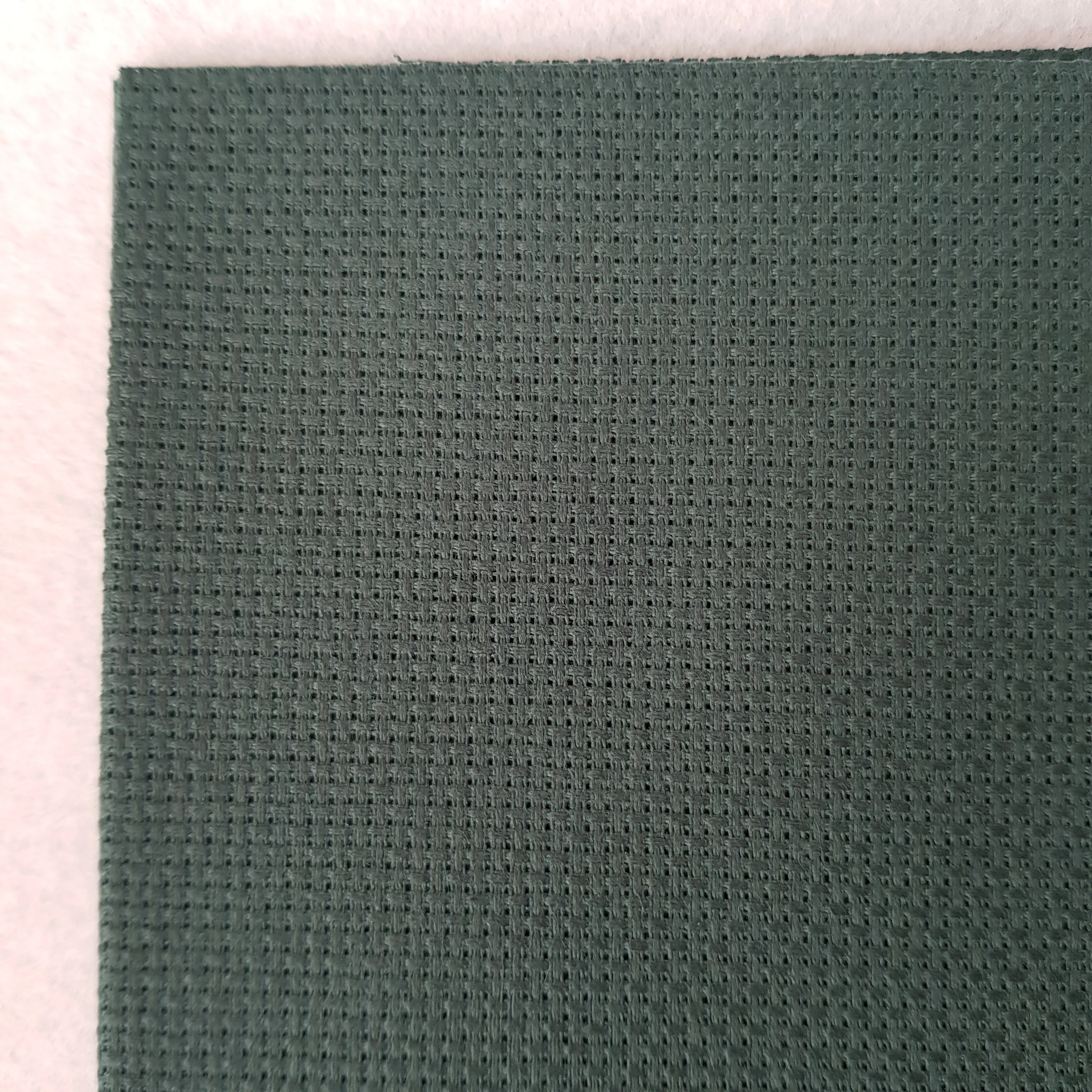 14 count AIDA canvas for cross stitsh, dark green color fabric for ...
