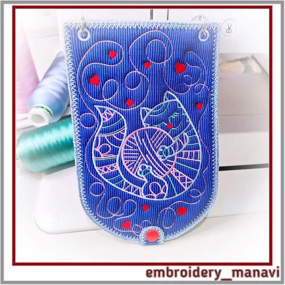 Case for spokes hooks scissors with Cat and Hearts In The Hoop Machine ...