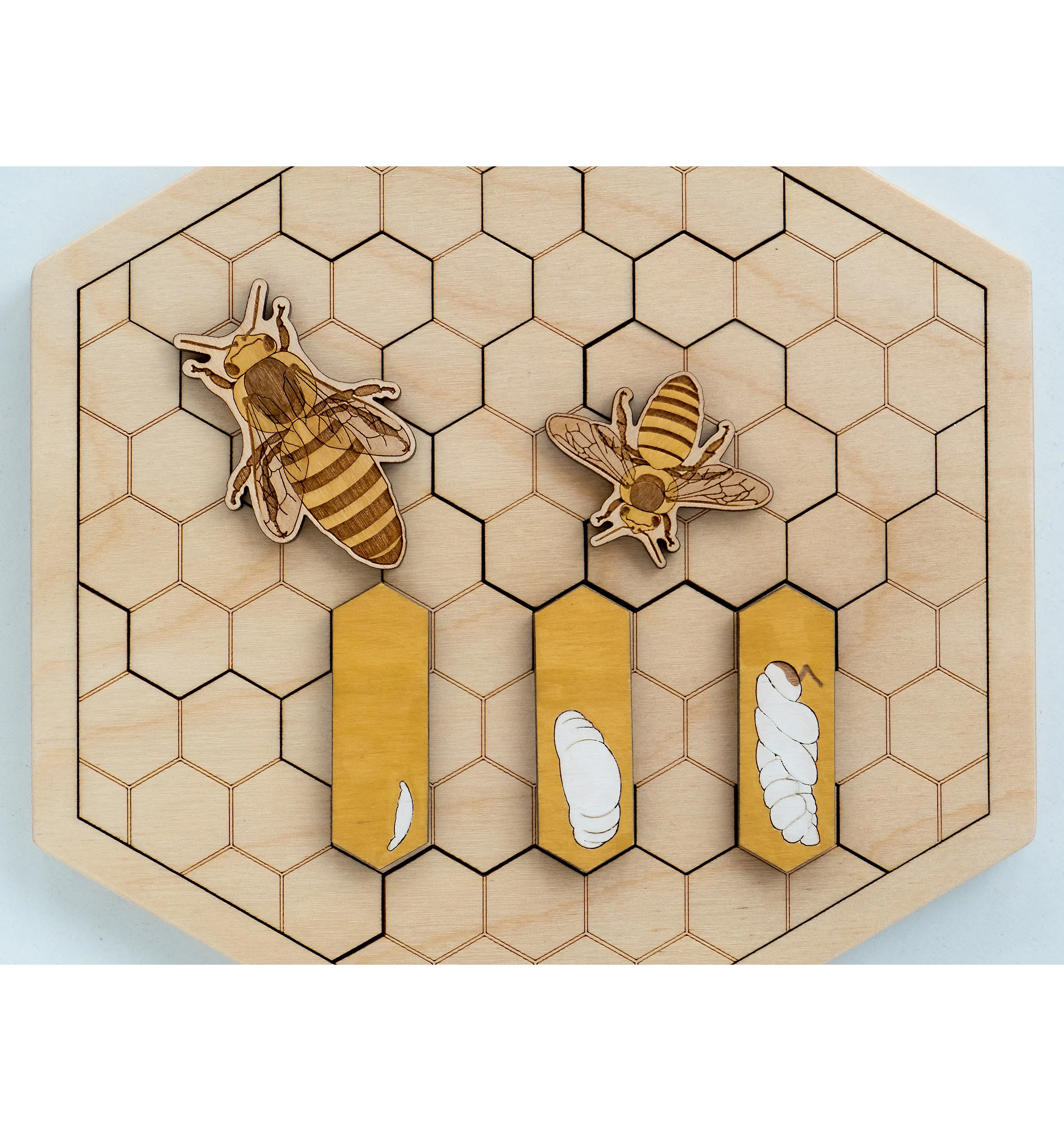 Wooden beehive puzzle Montessori Wooden game Wooden insects Bee $47.75 ...