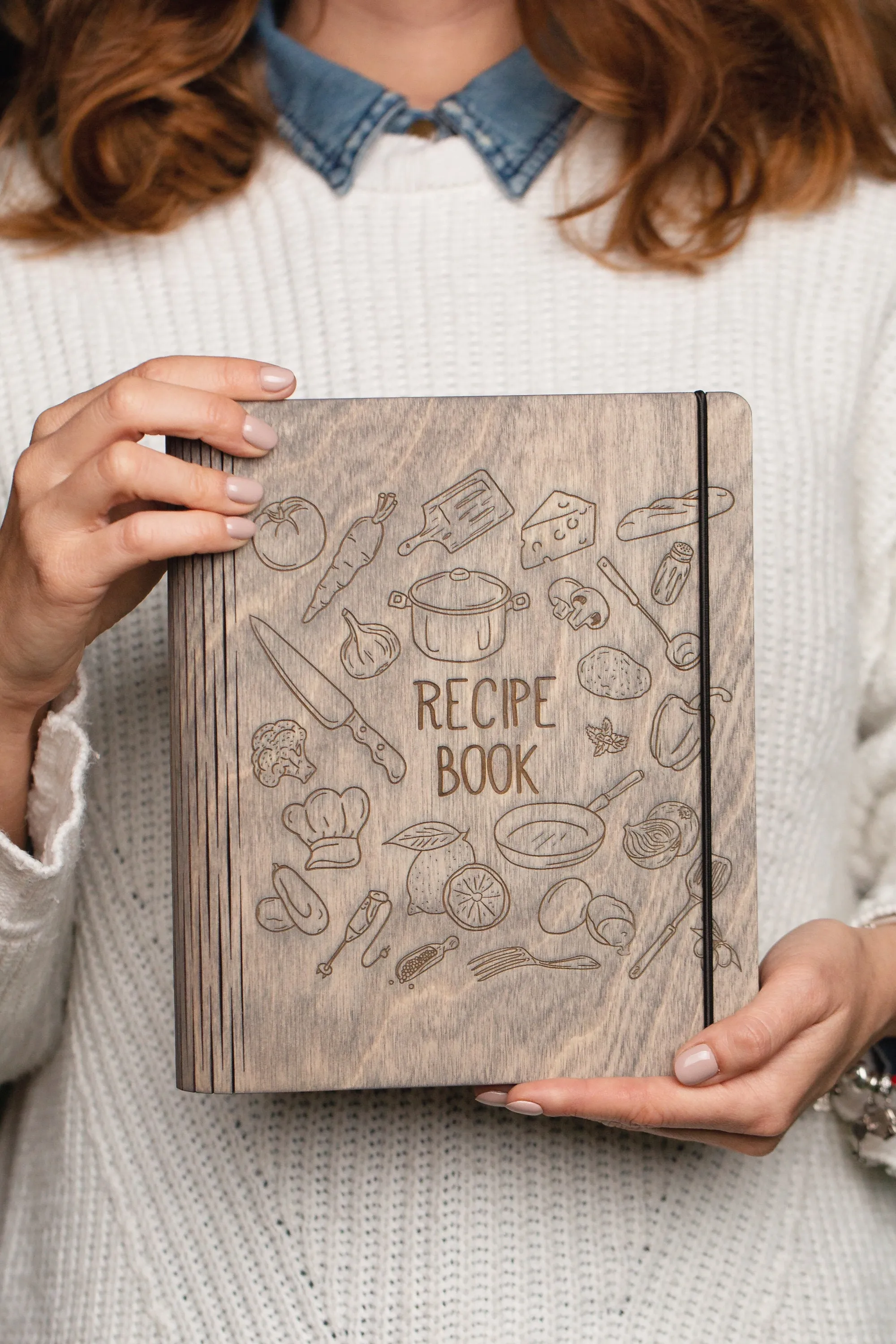 Custom recipe journal, Gift for mom recipe book, chef personalized ...