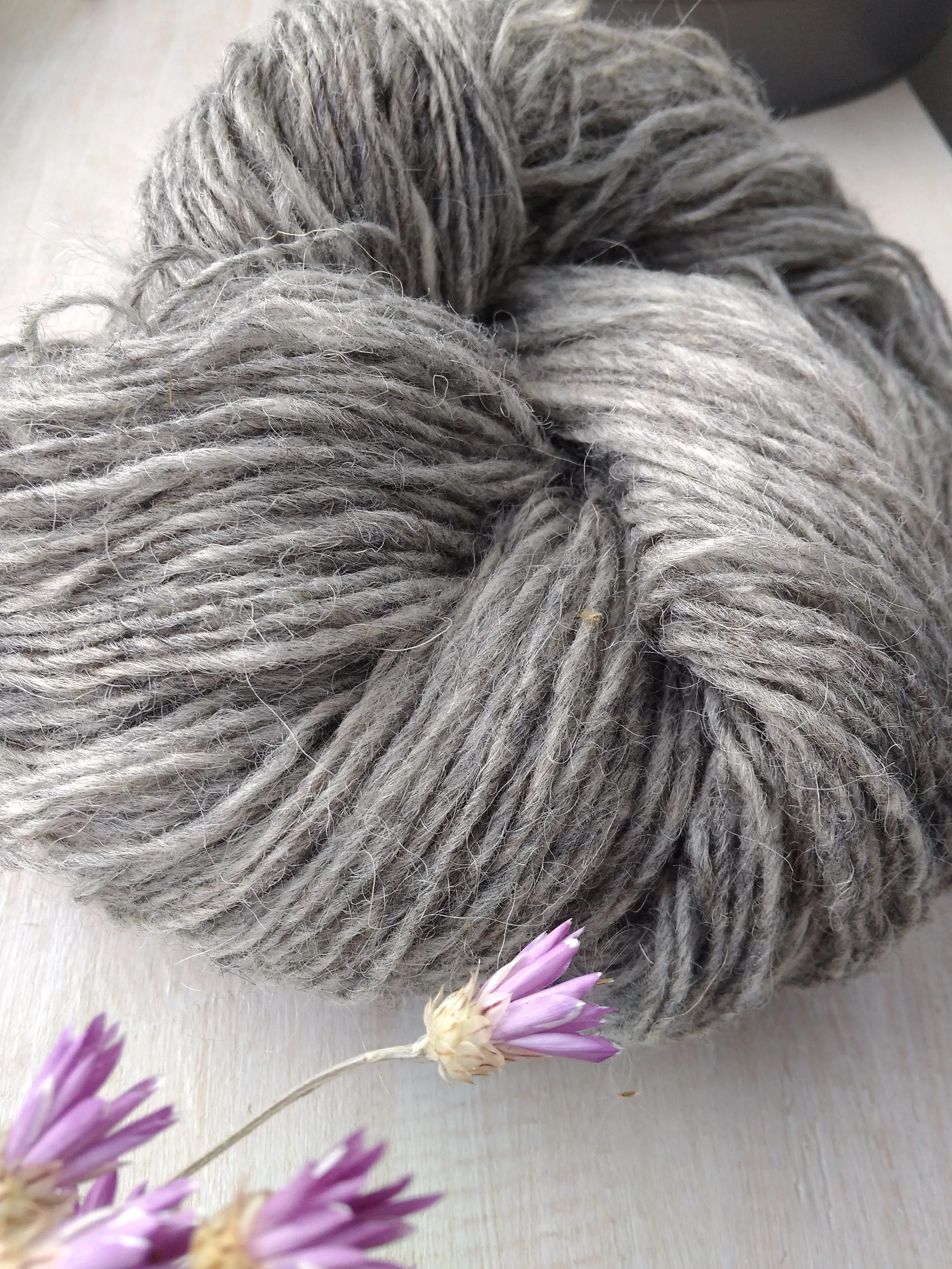 Natural Non-dyed Sheep Wool Yarn for Handicrafts.Knitting and Croсhet ...