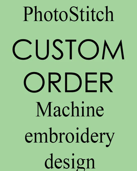 Custom order PhotoStitch Machine embroidery design $18.00 | Buy online ...