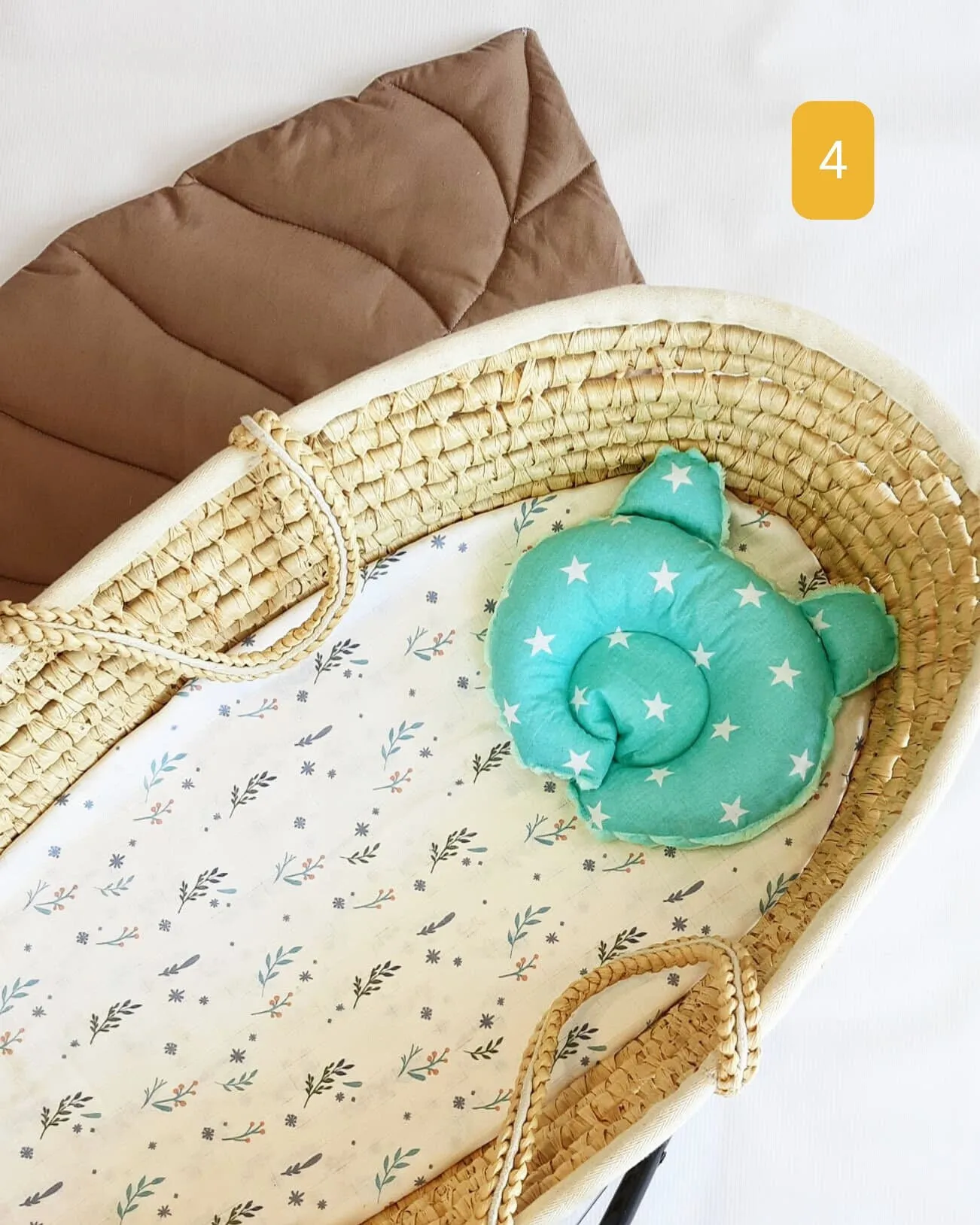 Newborn Pillow with ears, Baby cushion, Newborn Baby Infant Pillow ...