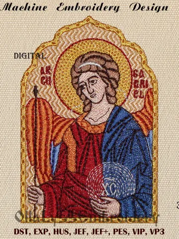 Archangel Michael machine embroidery design $14.00 | Buy online with ...