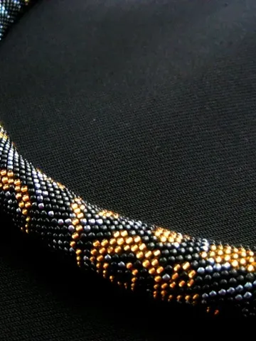 Bead Crochet Rope Necklace , Seed Bead Crochet Necklace, Accent ...