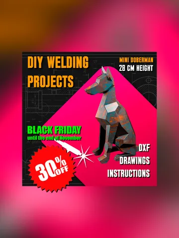 Welding Project Plans Drawings Rottweiler Mini (DXF, PDF) $34.00 | Buy ...