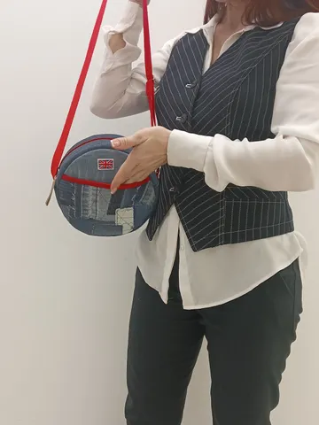 Cute denim crossbody handbag made of denim .Boston Handmade Shoulder ...