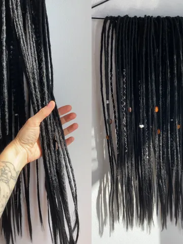 Autumn Forest Wool De dreads Ready to Ship, Dreads Extensions, Fake ...